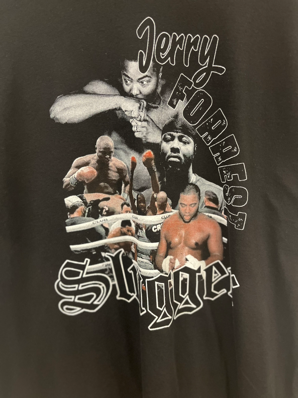Jerry Forrest "Slugger" T Shirt (Black) - Vintage Boxing Gear