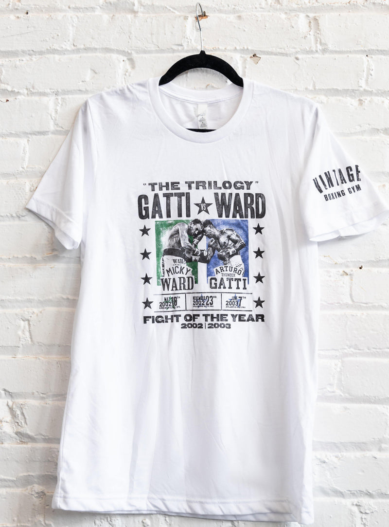 Gatti VS Ward T-Shirt White - Vintage Boxing Gear